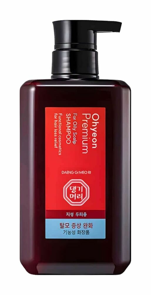 Укрепляющий шампунь для жирной кожи головы Daeng Gi Meo Ri Ohyeon Premium For Oily Scalp Shampoo, 500 мл