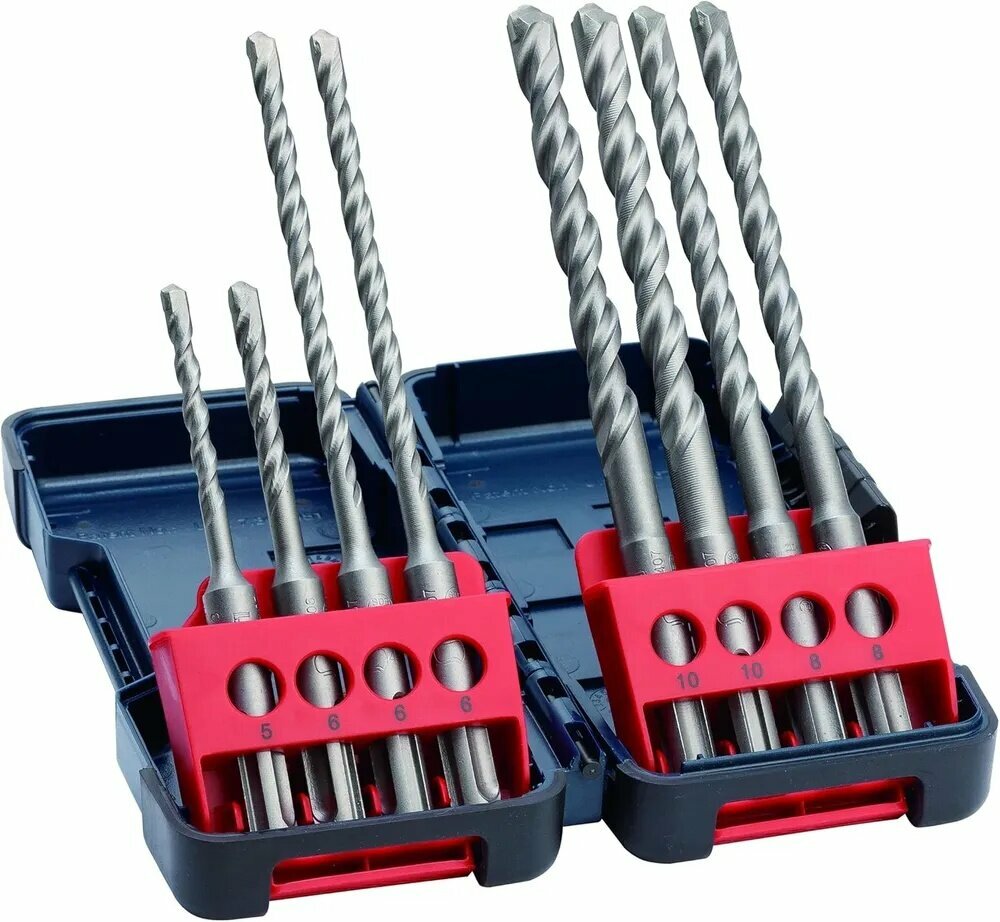 Bosch Tough Box SDS-plus набор буров 5.0-10 мм (8 шт.), 2607019903
