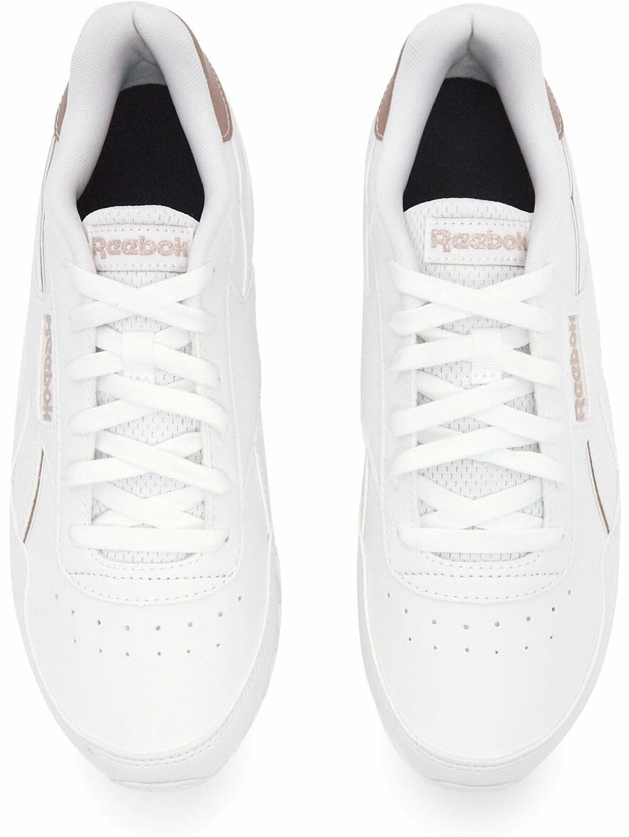 Кроссовки Reebok Rewind Run, полнота F, размер 5,5 US, белый/золотой — фото 1