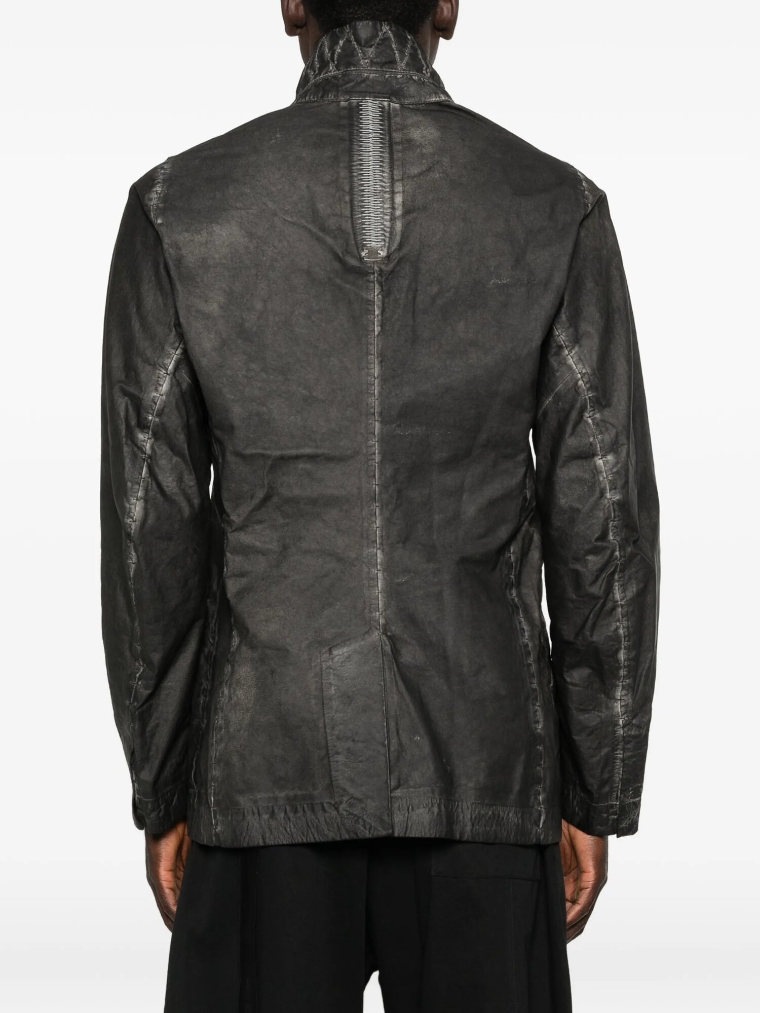 Куртка ISAAC SELLAM Button collared jacket, размер M, black/black — фото 1