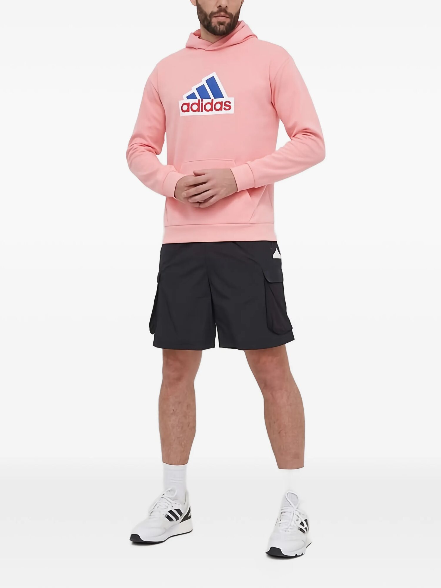Худи adidas, размер L, , pink — фото 1