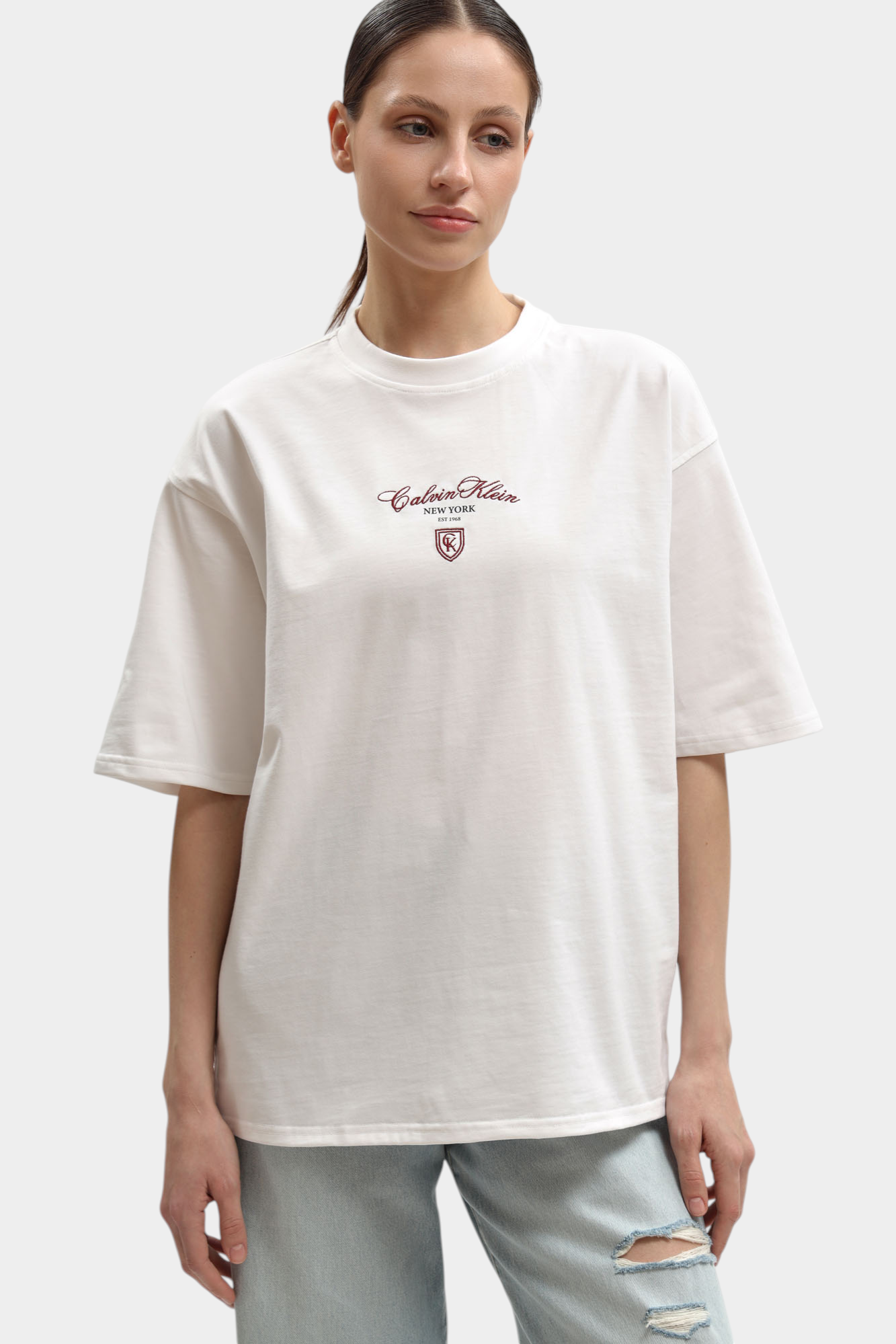 Футболка Calvin Klein Jeans, размер S, белый,