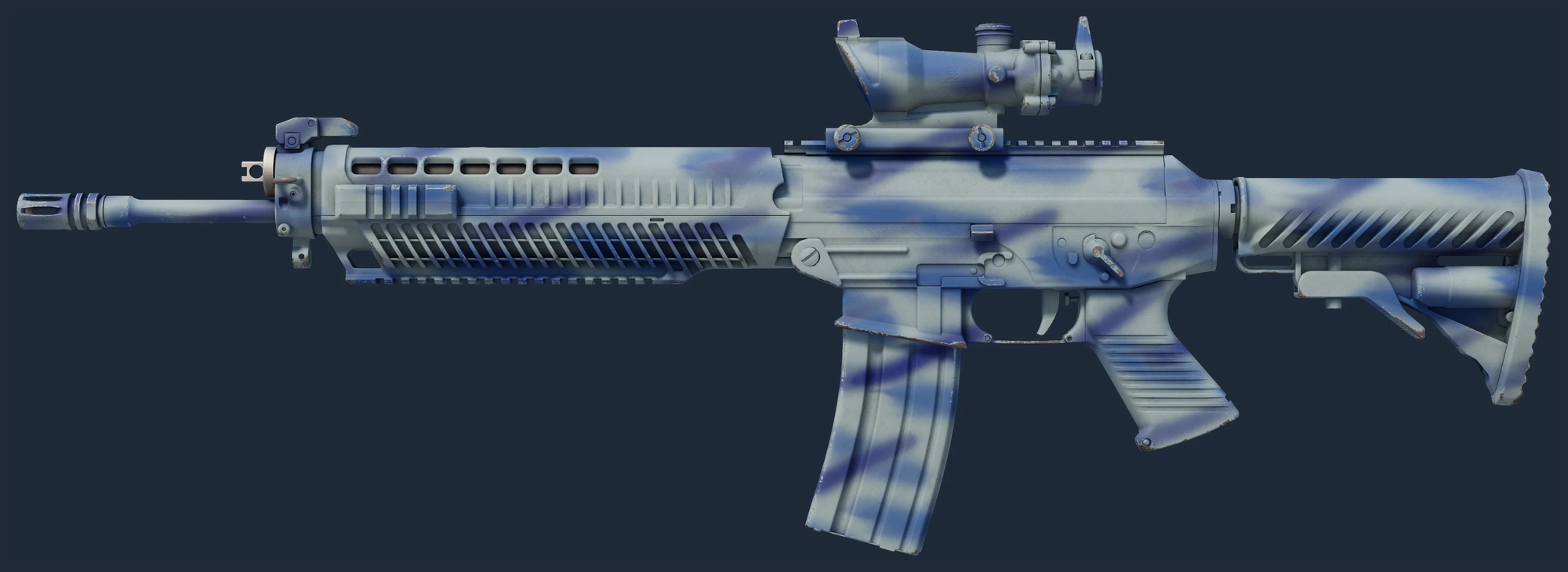StatTrak™ SG 553 | Брызги волны (Немного поношенное) Скины CS2 с быстрой автовыдачей steam trade