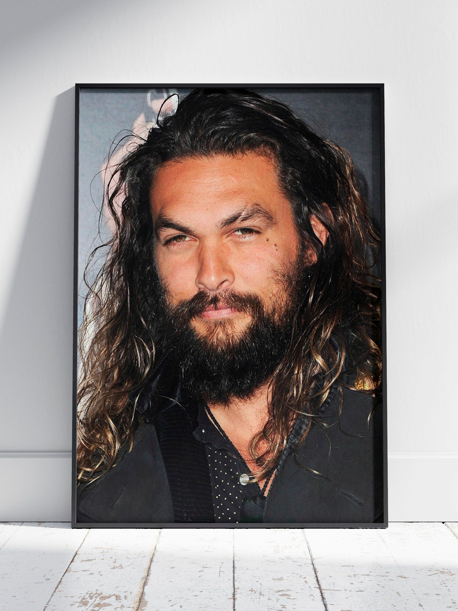 Плакат на стену для интерьера Джейсон Момоа (Jason Momoa 37) - Постер по актеру фильма, кино, сериала формата A4 (21x30 см)
