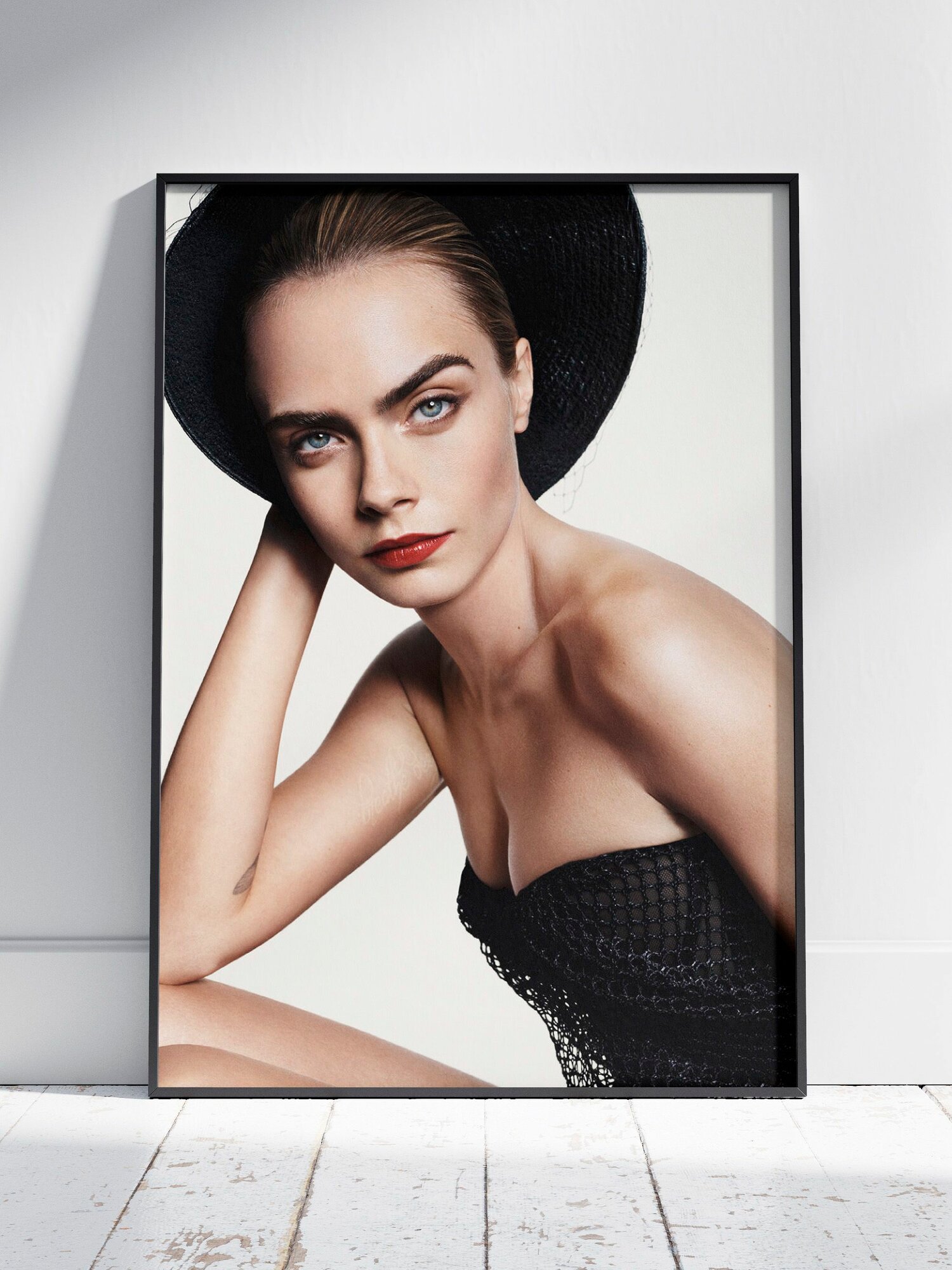 Плакат на стену для интерьера Кара Делевинь (Cara Delevingne 11) - Постер по модели, бренду и моде формата A4 (21x30 см)