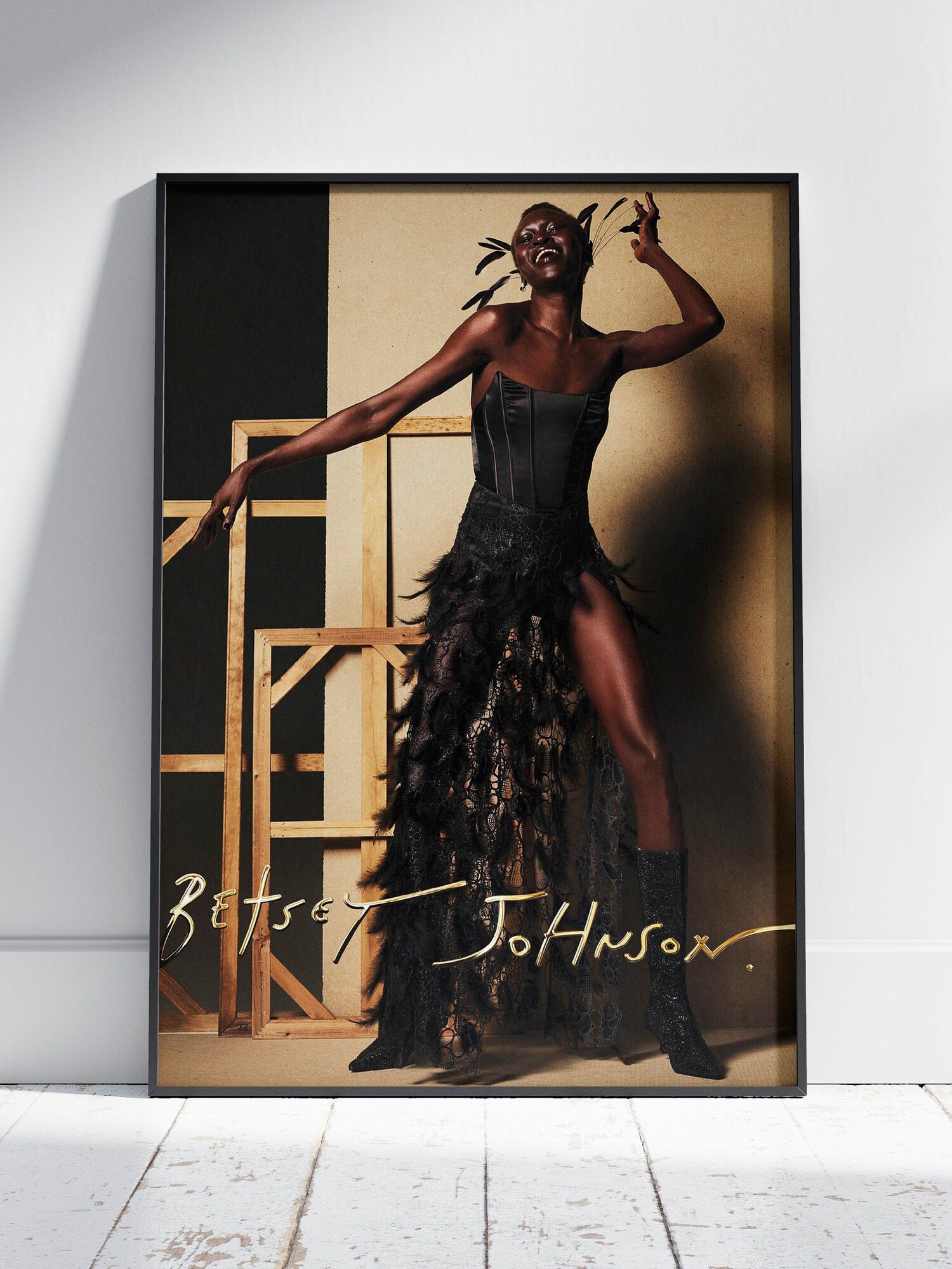Плакат на стену для интерьера Алек Век (Alek Wek 5) - Постер по модели, бренду и моде формата A4 (21x30 см)