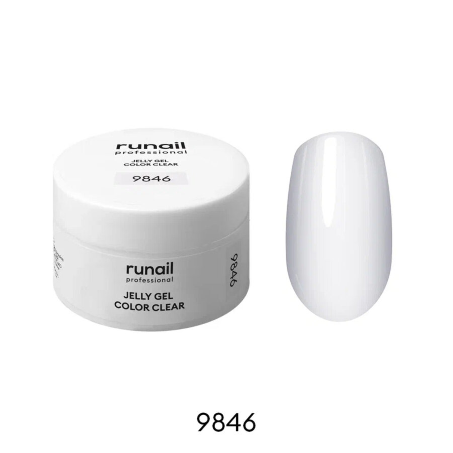 Runail, Моделирующий гель Jelly color CLEAR №9846, 15 г