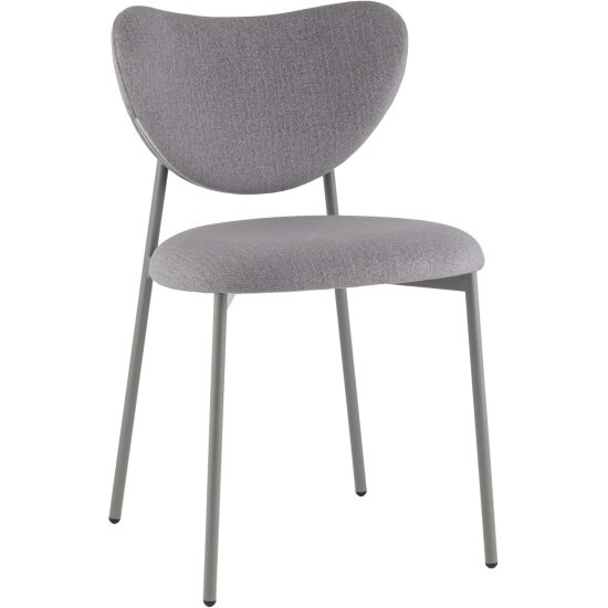 Стул обеденный Stool Group Rina велюр серый, каркас серый