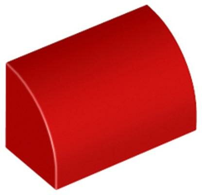 Деталь Lego 37352 Slope, Curved 1 x 2