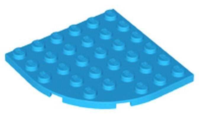 Деталь Lego 6003 Plate, Round Corner 6 x 6