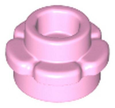 Деталь Lego 24866 Plate, Round 1 x 1 with Flower Edge (5 Petals)