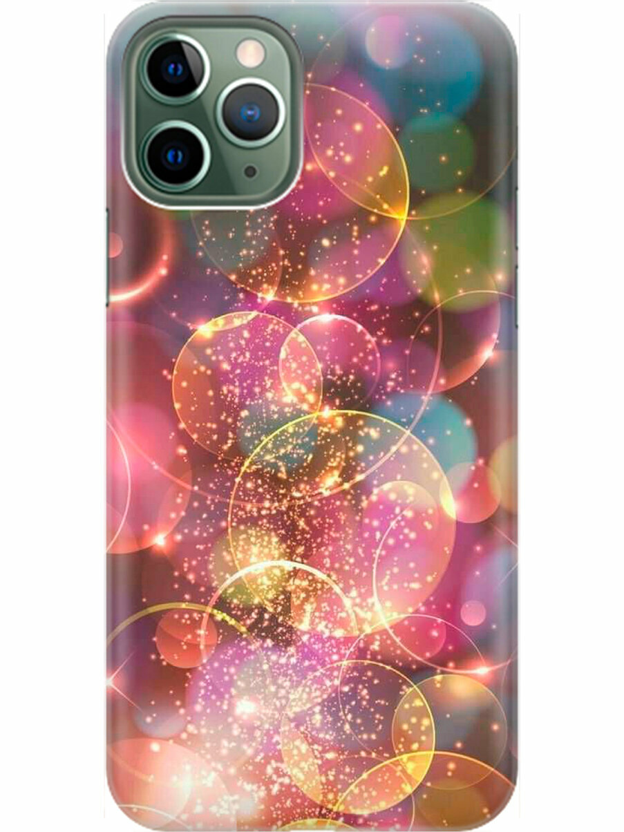 Силиконовый чехол на Apple iPhone 11 Pro / Эпл Айфон 11 Про с рисунком "Яркие блики"
