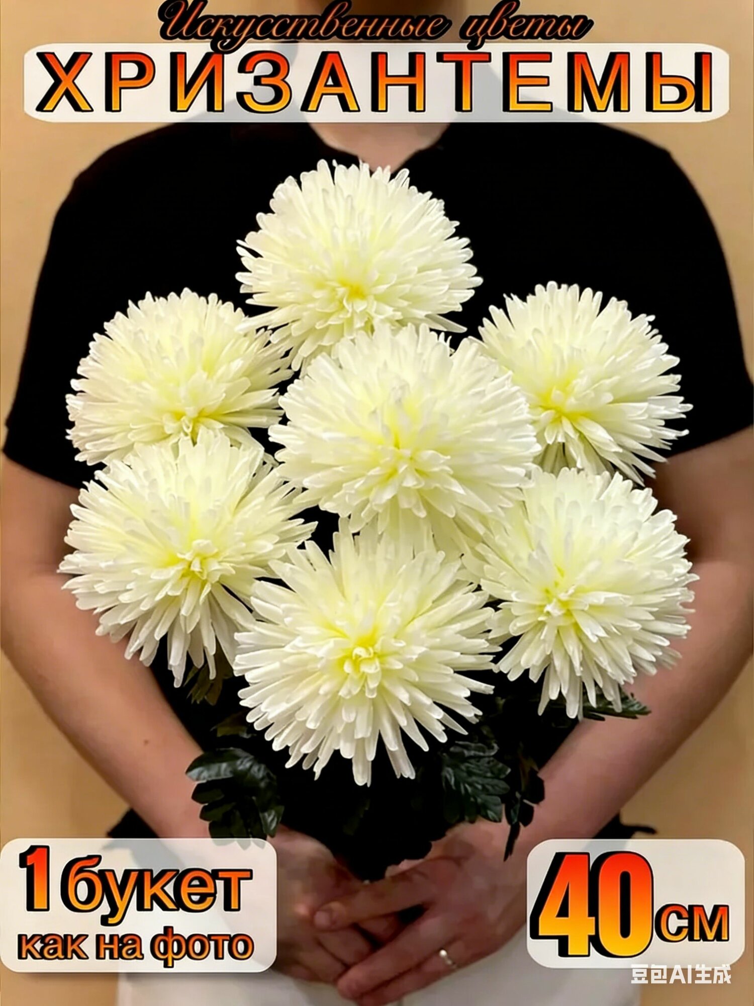 Искусственные цветы,7шт