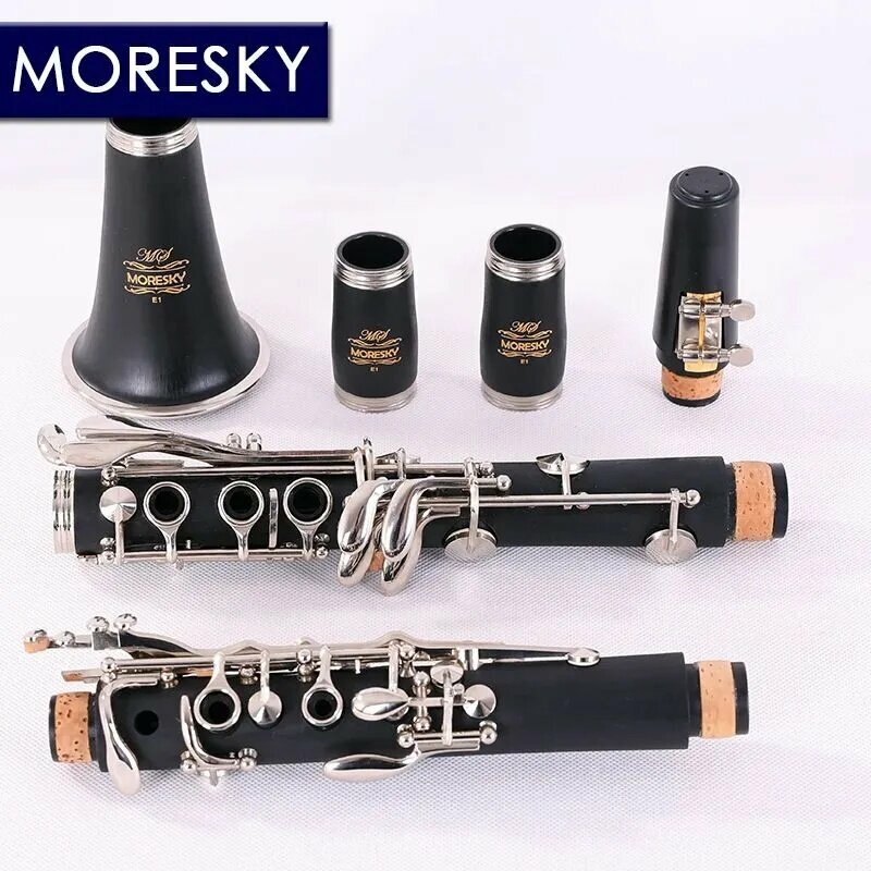 MORESKY ABS корпус 17 клавиш Bb Sib Кларнет E1