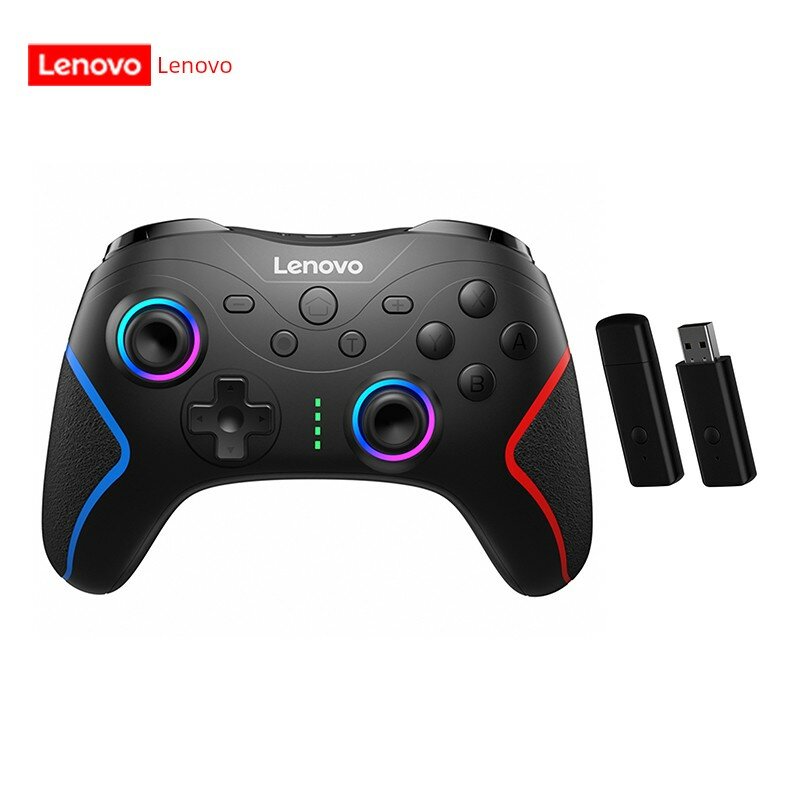 Lenovo S01 беспроводной геймпад с 2.4ГГц приемником для ПК, мобильных устройств, ТВ — черный, Bluetooth, совместимый с