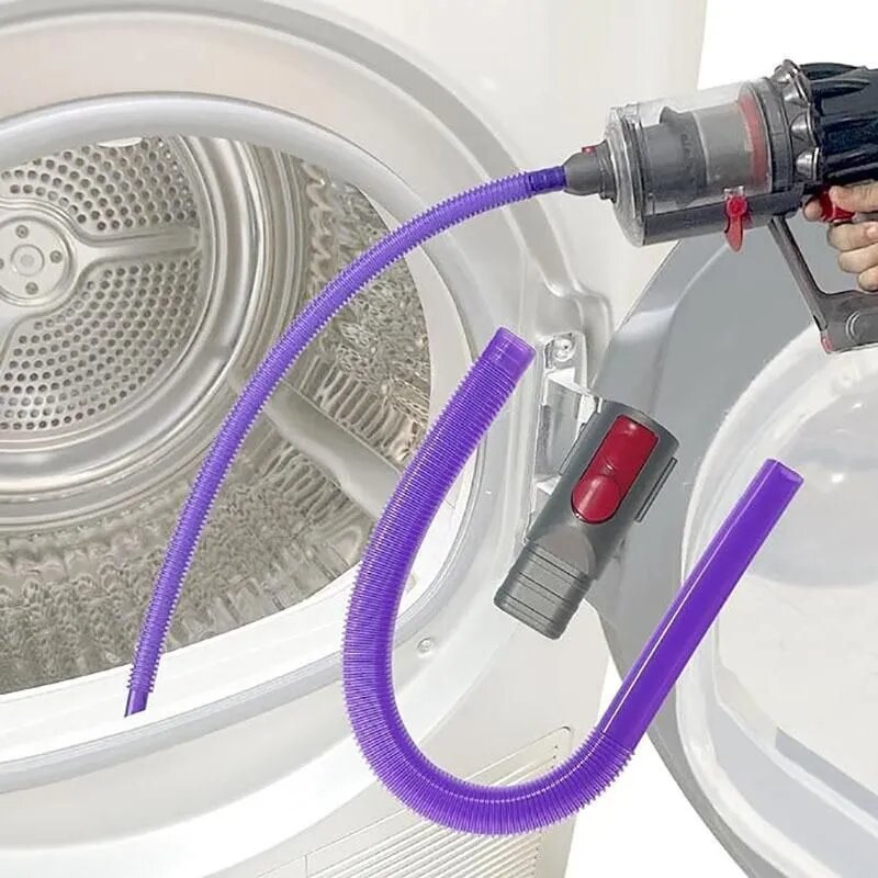 Насадка гибкая гофра для очистки труднодоступных мест для пылесосов Dyson V7 V8 V10 V11 V15 Gen5. Очистка воздуховодов, вентиляции, стиральных машин.