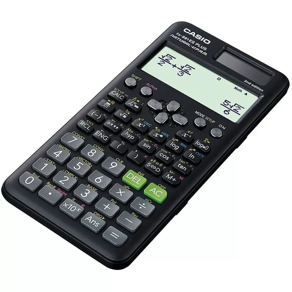 Научный калькулятор Casio FX-991ES PLUS с солнечным питанием и батарейкой