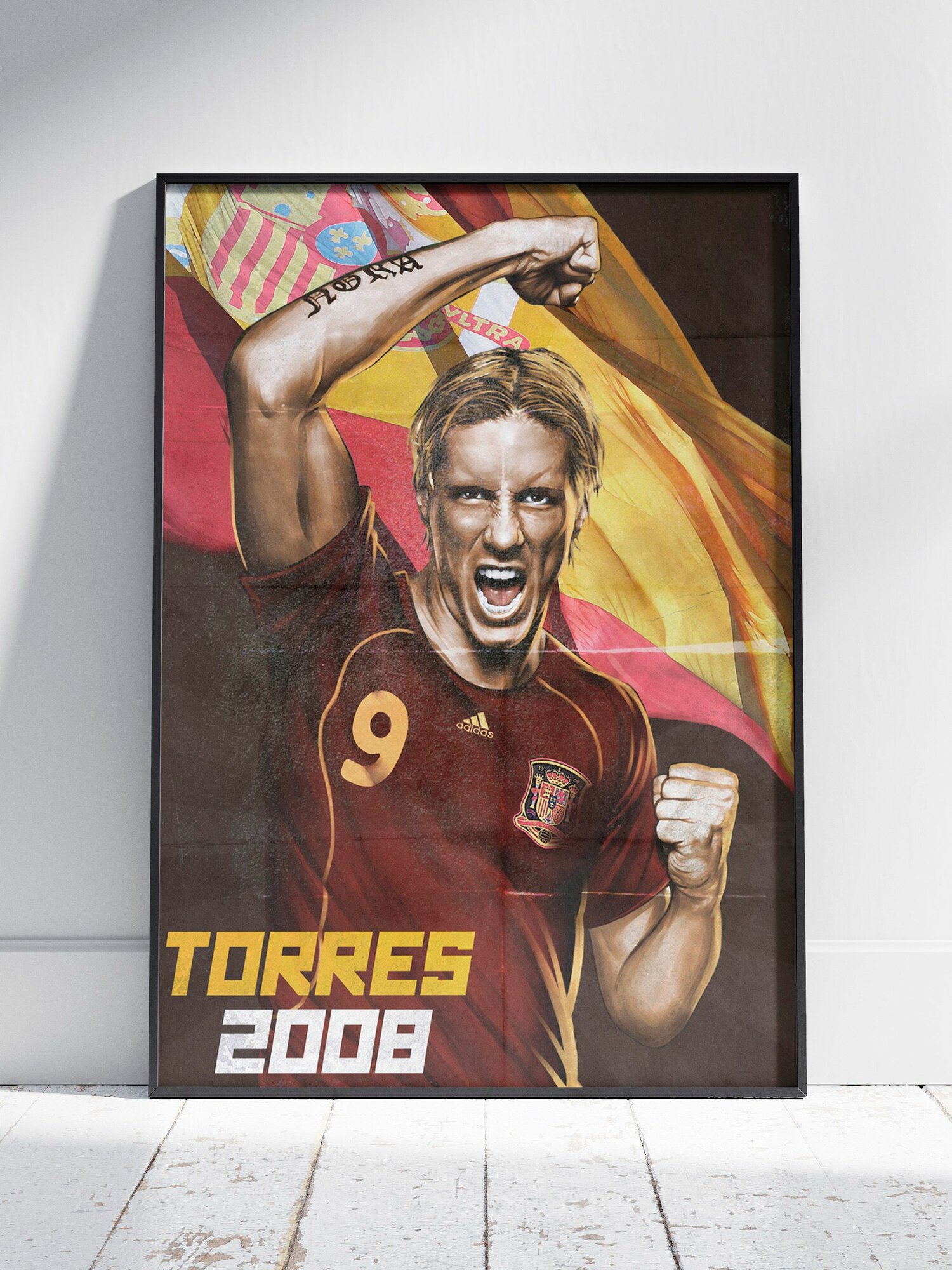 Плакат на стену для интерьера Нападающие Футбол (Фернандо Торрес - Fernando Torres) - Постер по спорту и физической активности формата A4 (21x30 см)