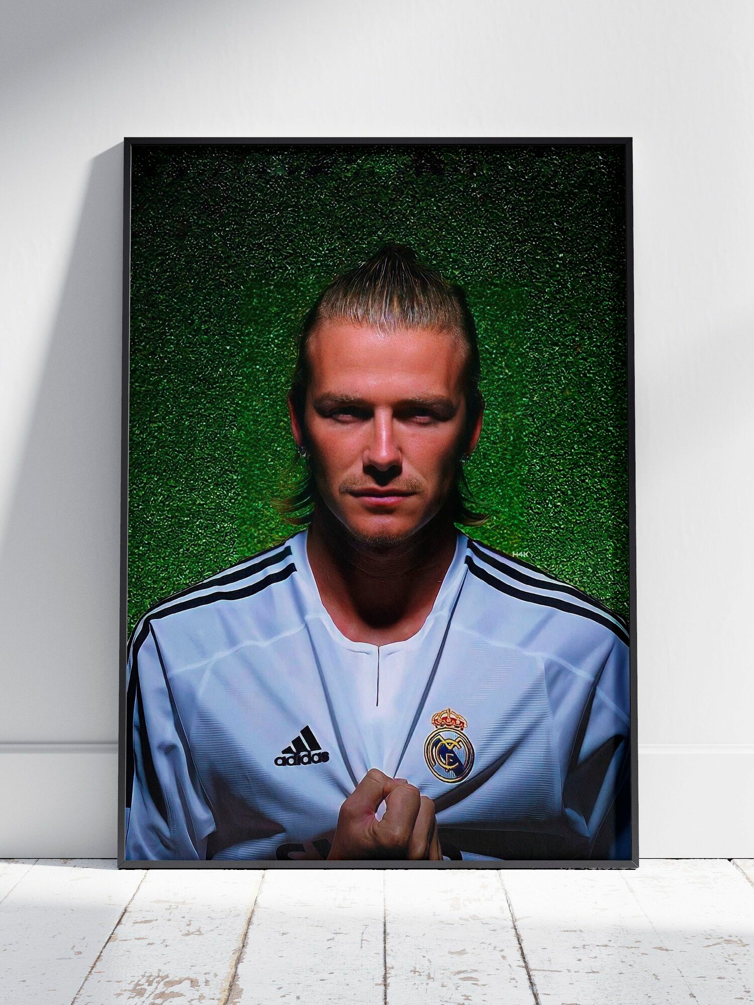 Плакат на стену для интерьера Реал Мадрид (Дэвид Бекхэм - David Beckham 2) - Постер по спорту и физической активности формата A4 (21x30 см)