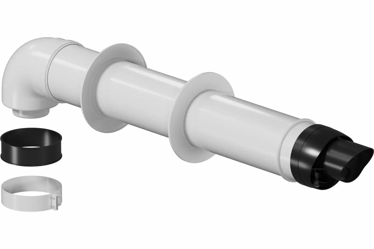 Дымоход KRATS D80/125 для конденсационных котлов коаксиальный , L1000 мм. (Кратс) (Подходит для всех настенных котлов, кроме Immergas)