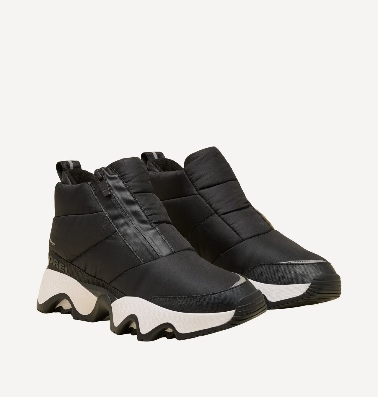 Ботинки SOREL KINETIC IMPACT PUFFY ZIP WP Ws, размер EU 37 USw 6 СМ 22.6-23.1, black/black — фото 1