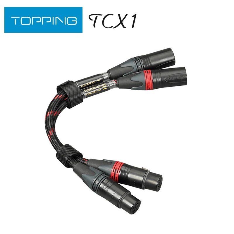 Choseal TOPPING TCX1 XLR кабель, черный, 25см