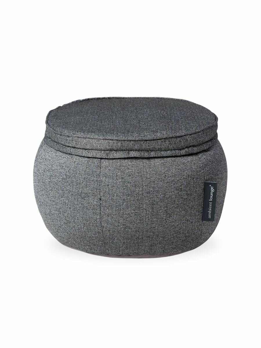 Бескаркасный пуф для ног aLounge - Wing Ottoman - Titanium Weave (оксфорд, серый) - садовая лаунж мебель для террасы, веранды, беседки, бассейна