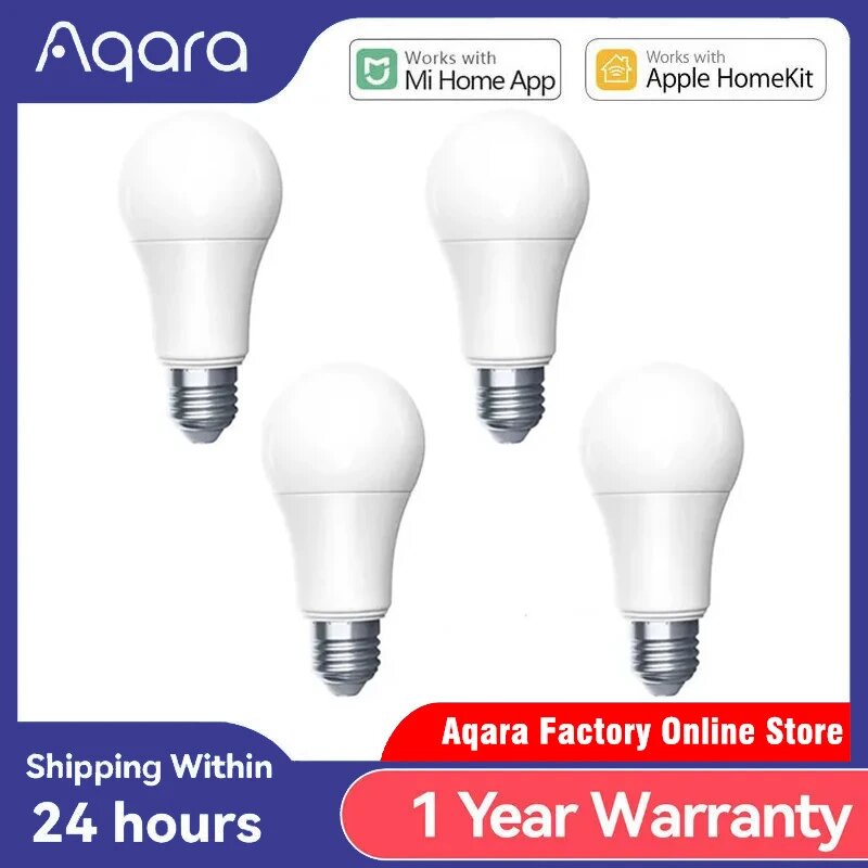 Aqara Smart LED Bulb T1 Zigbee, 4 шт. — фото 1