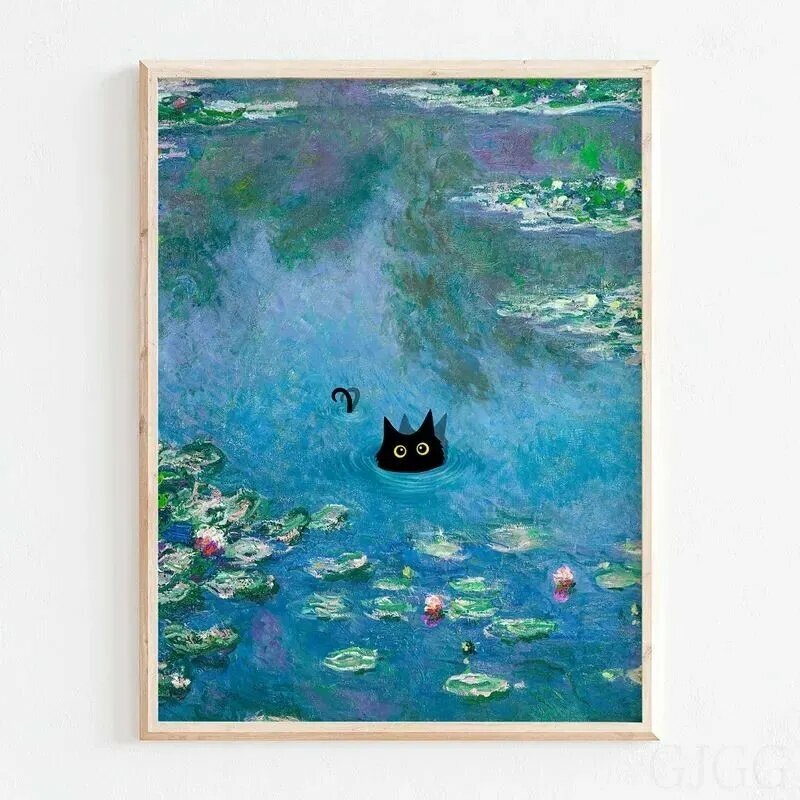 Постер "Кувшинки", 40 см х 30 см