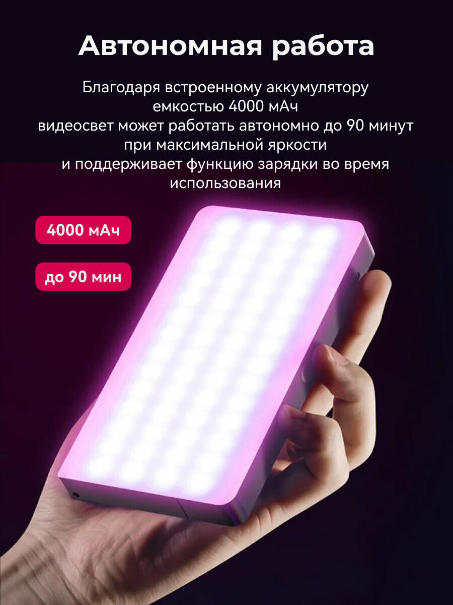 Осветитель Ulanzi LT002 / Светодиодный осветитель / Видеосвет для съемки контента — фото 1