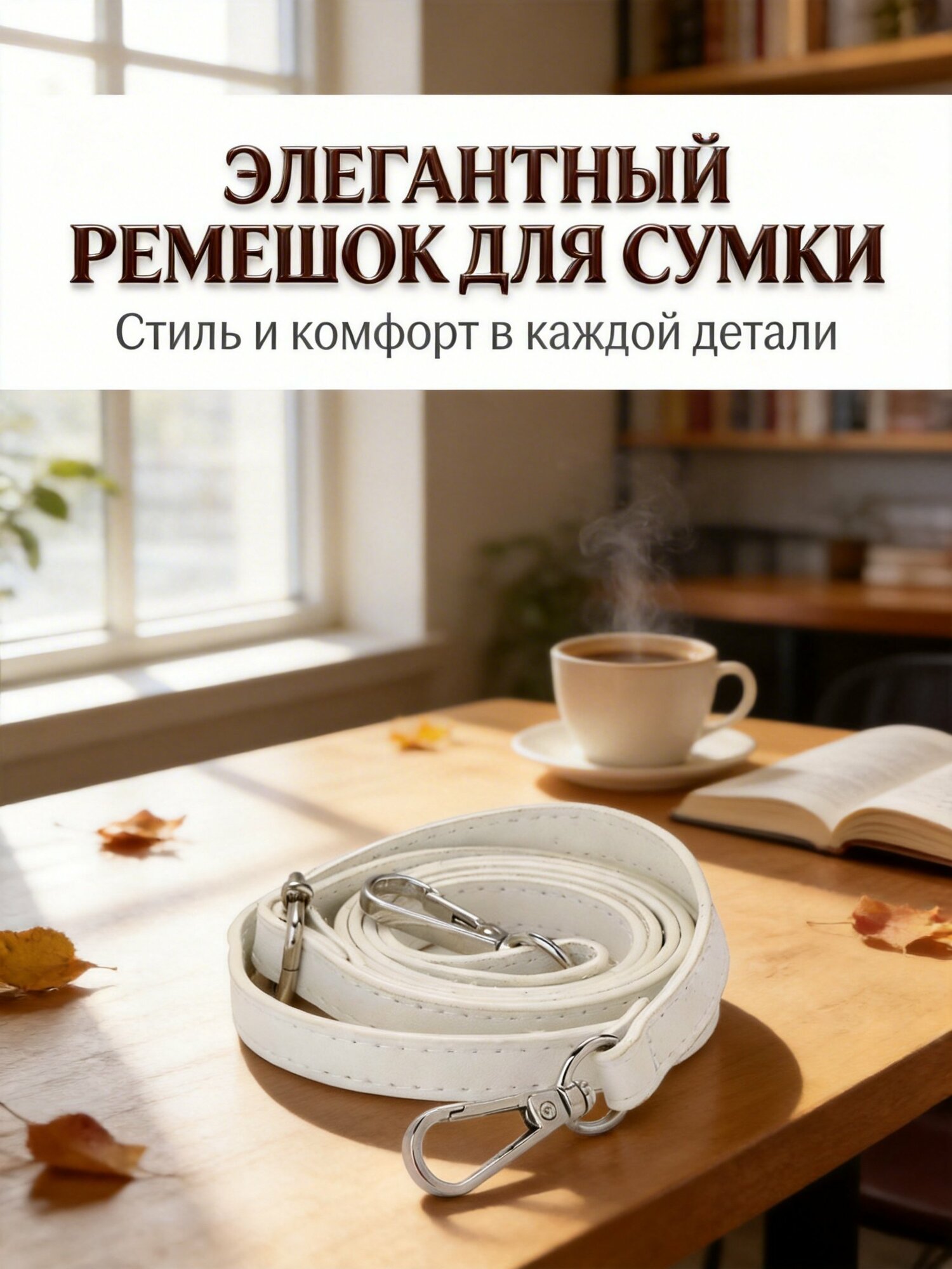 Ремень для сумки из искусственной кожи PU, регулируемый плечевой ремешок 110-125 см, ширина 1,2 см
