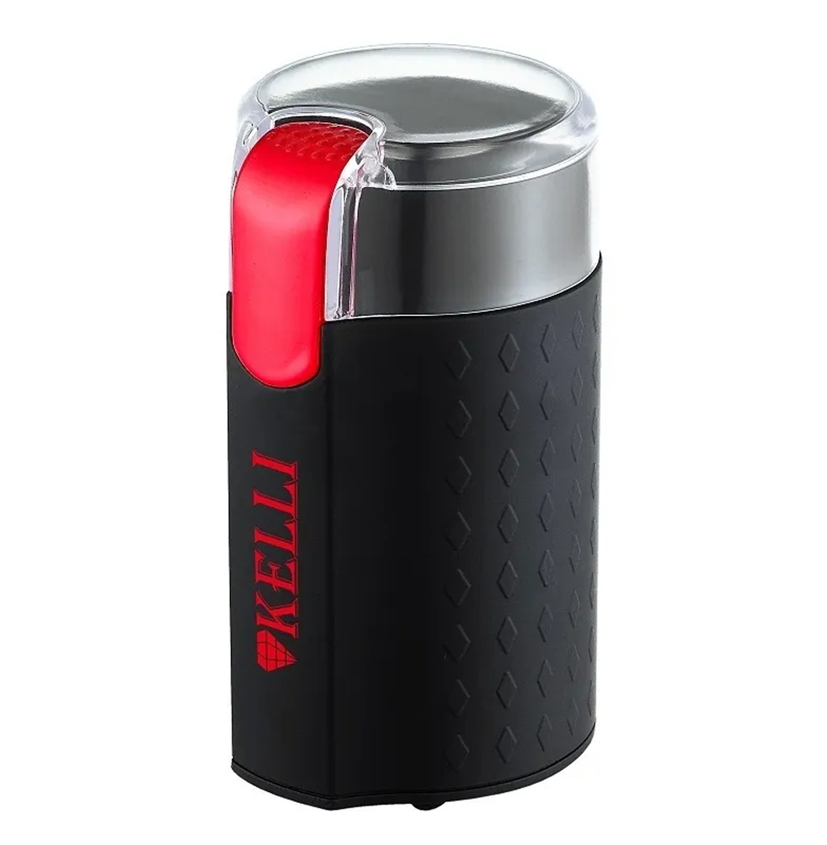 Кофемолка KELLI KL-5111, ротационный нож, 70 г, чёрная/красная