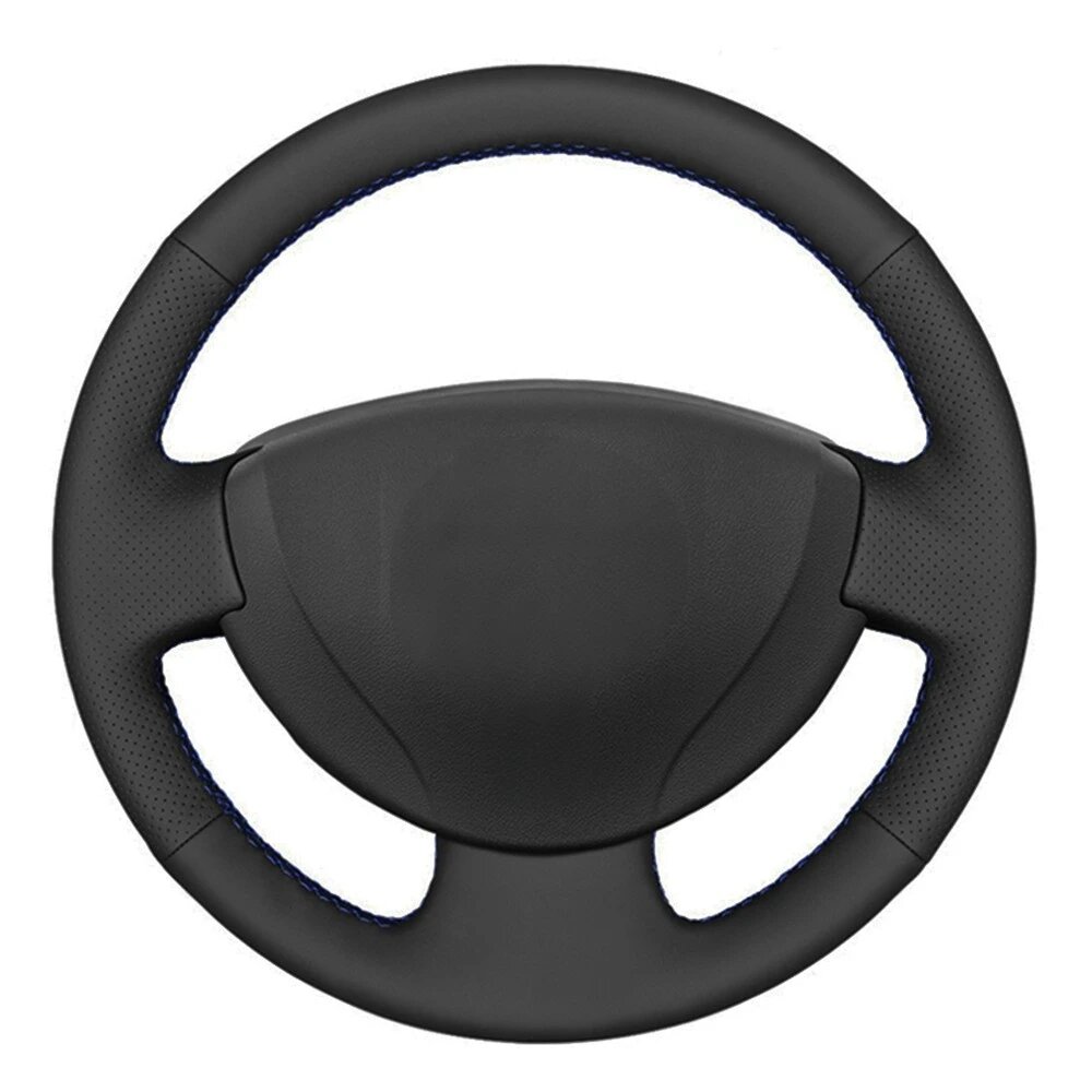 Авточехол на руль Black Thread, Renault Logan, Sandero, Clio, Lada Largus, Nissan Almera