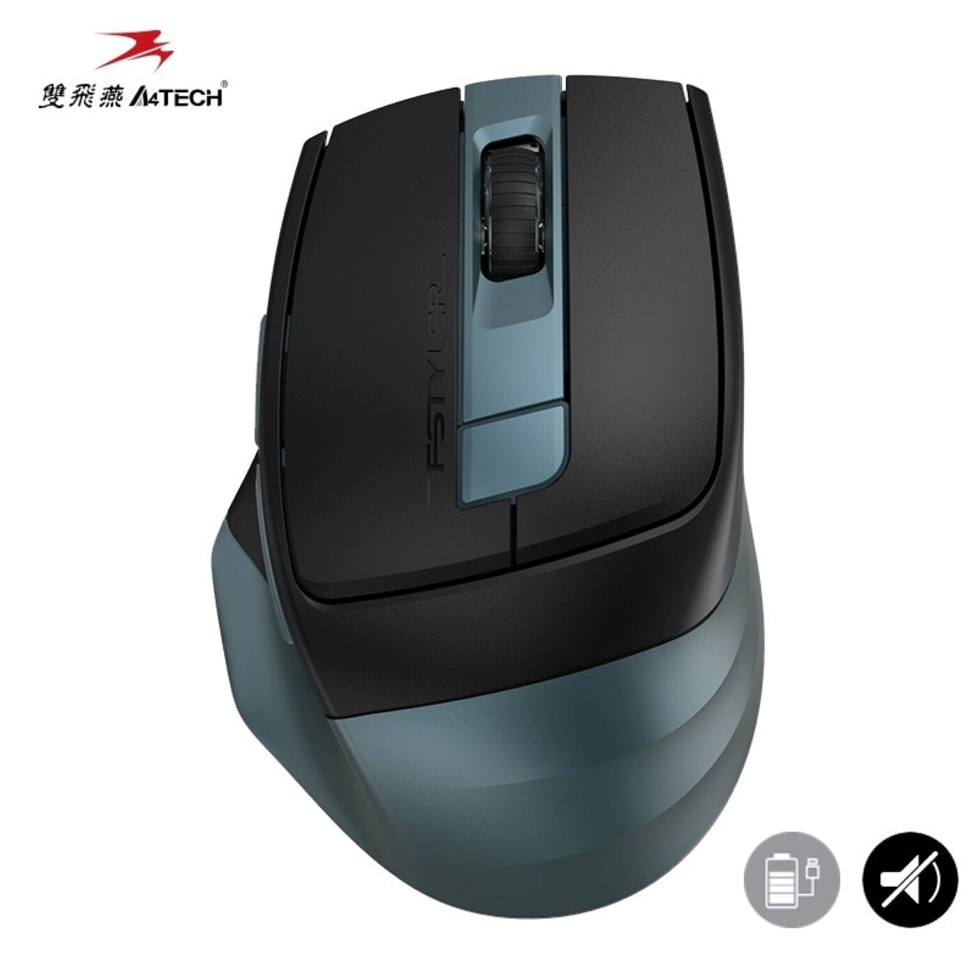 A4TECH FB35CS-беспроводная мышь, Bluetooth / беспроводная двухрежимная мышь, бесшумная перезаряжаемая версия, вес 90 г