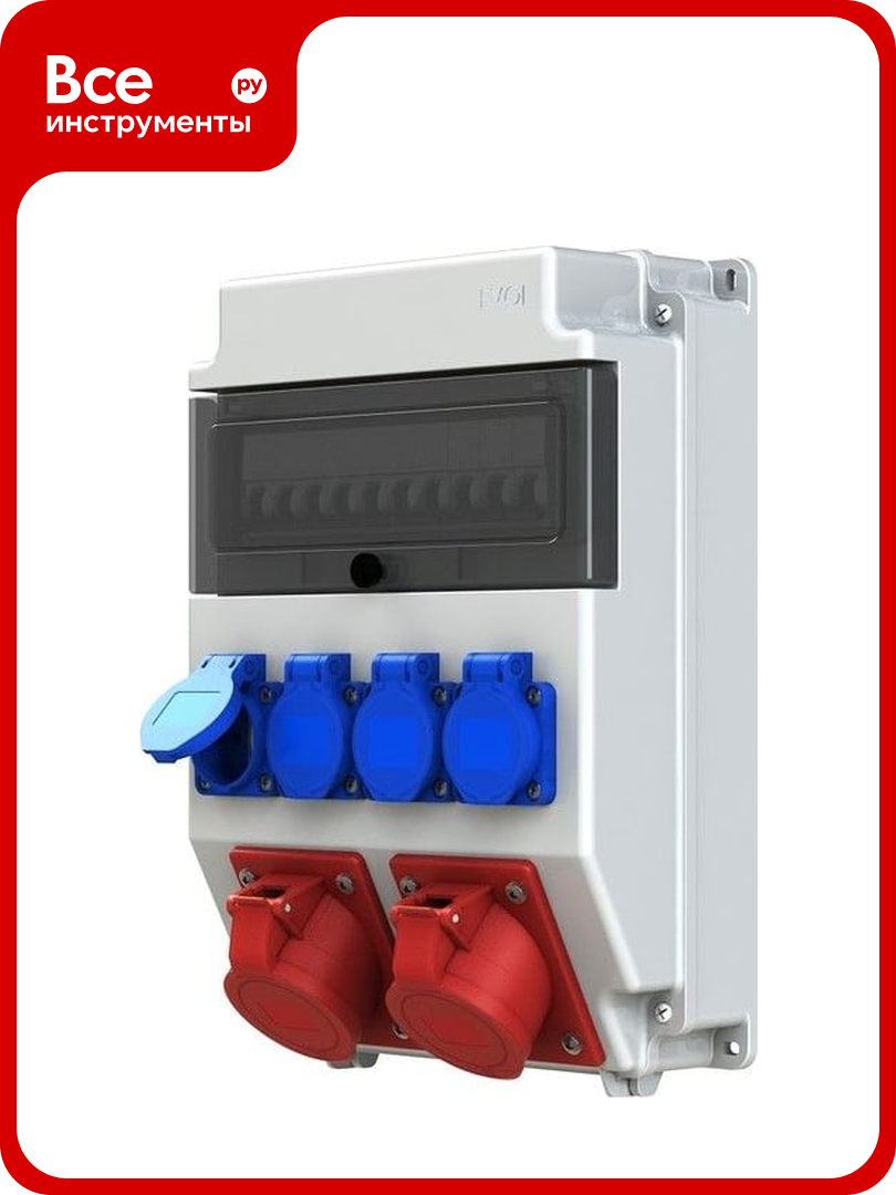 Щит с розетками навесной Combox 11 EVOL 0102-010-1