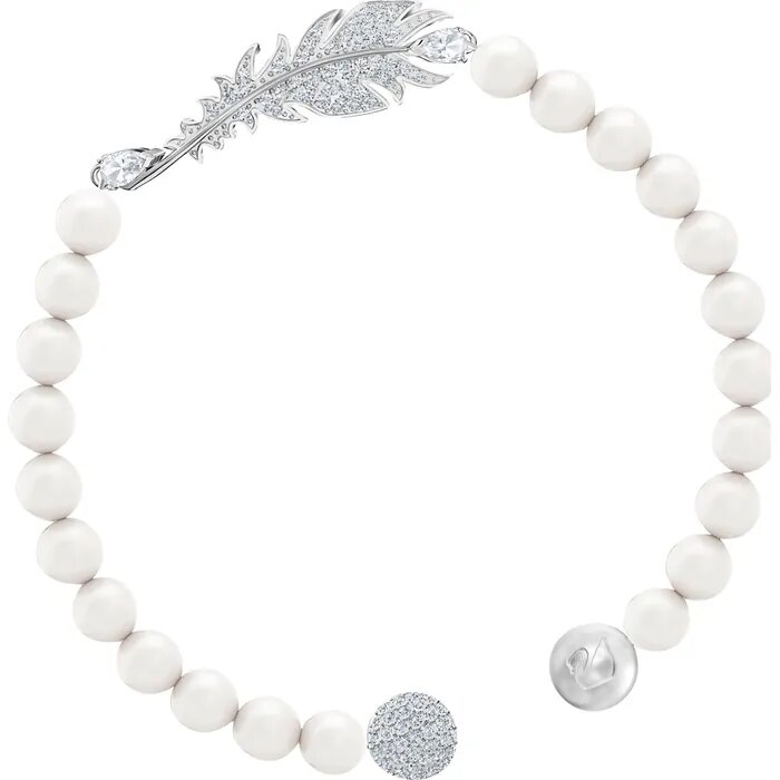 Незамкнутый браслет, кристаллы Swarovski