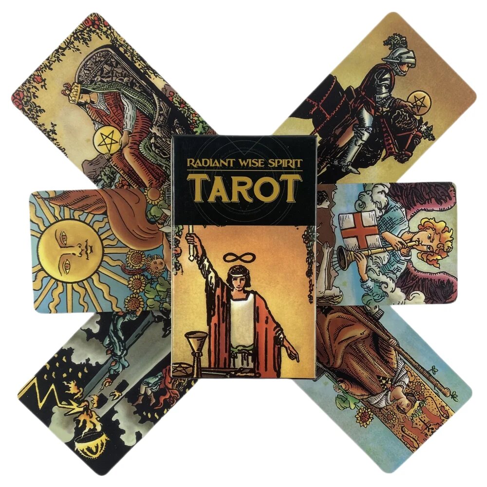 Карты Таро Radiant Wise Spirit: Колода Райдера-Уэйта из 78 карт, английское издание, для гадания и игр.