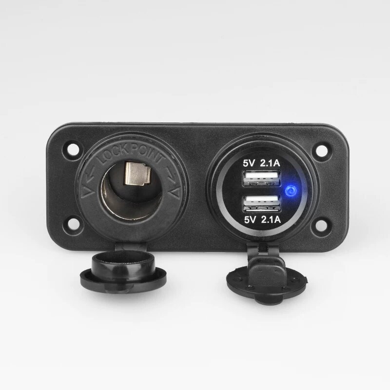 12-24 В наружный аккумулятор с USB-зарядкой и розеткой 40 Вт для автомобиля, портативный мобильный аккумулятор для