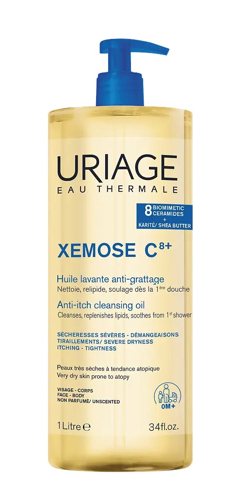 Uriage Xemose C8+ Масло очищающее успокаивающее с церамидами 1000 мл 1000 мл 1 шт