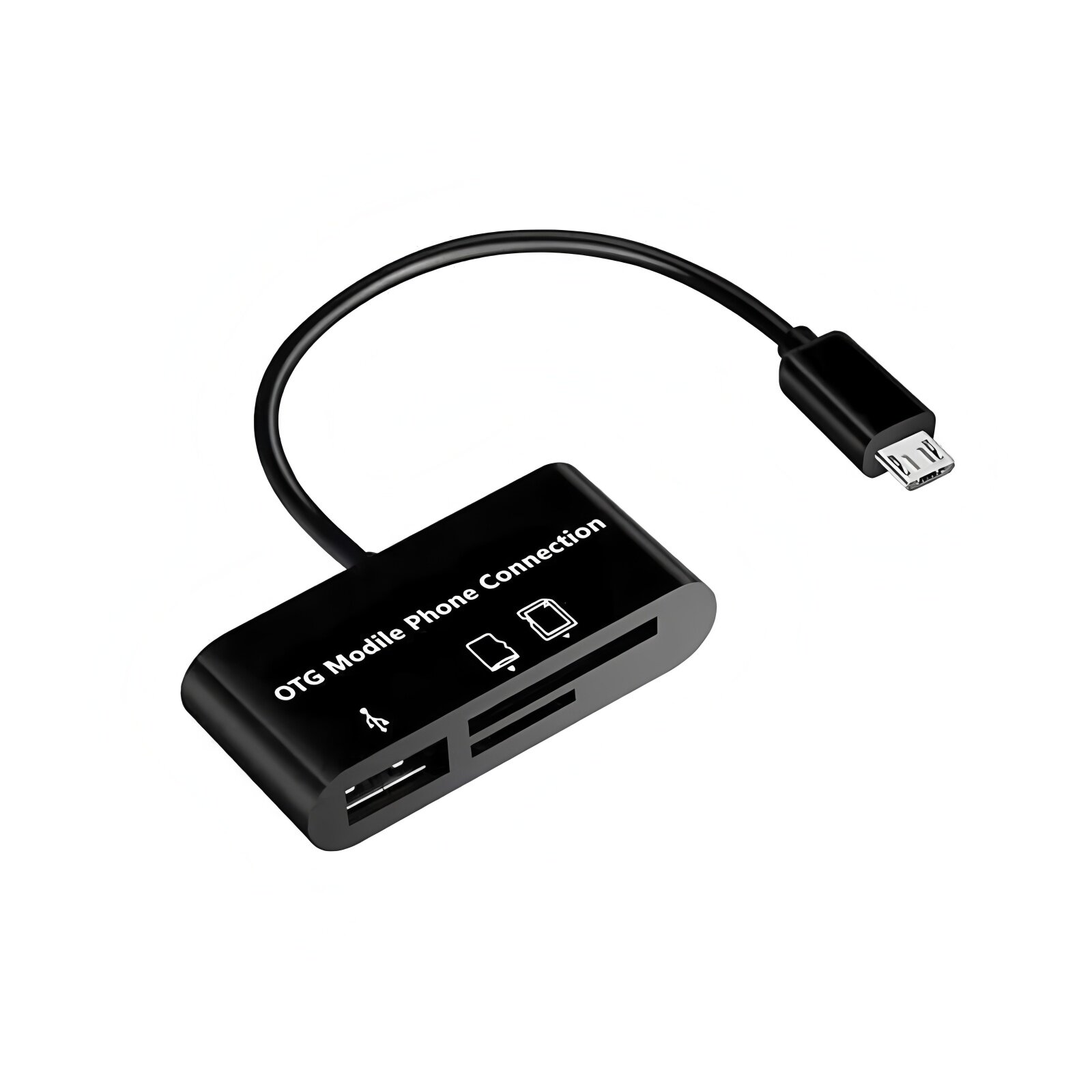Картридер 4 в 1 универсальный USB Type C Micro USB, устройство для чтения SD-карт памяти, U-диск, OTG адаптер