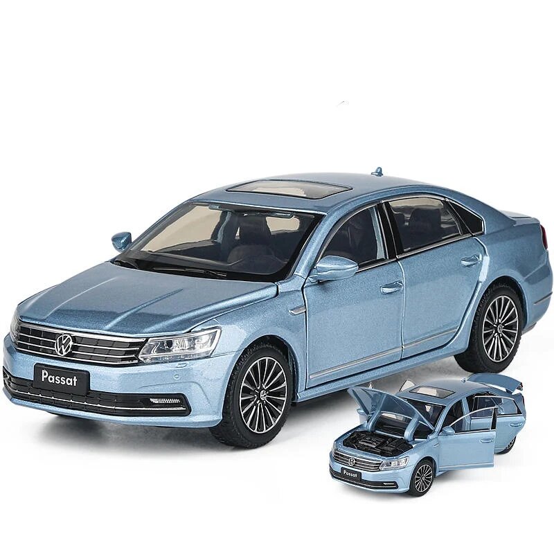 Игрушечный автомобиль VW Passat 380 TSI масштаба 1:32 Sky blue