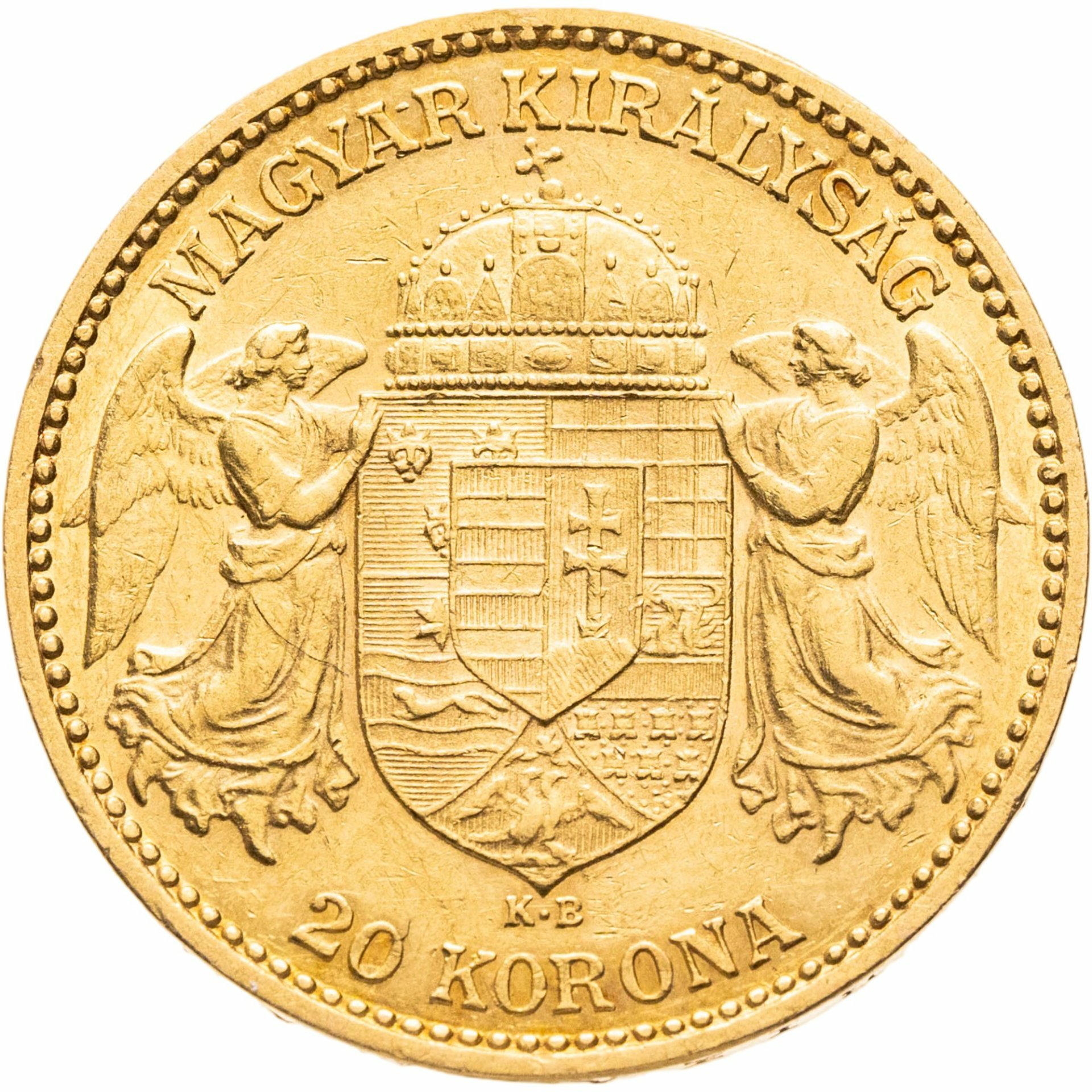 Австро-Венгрия 20 крон korona 1893, монета для Венгрии с изображением Императора Франца Иосифа I, Золото 900, в сохранности UNC