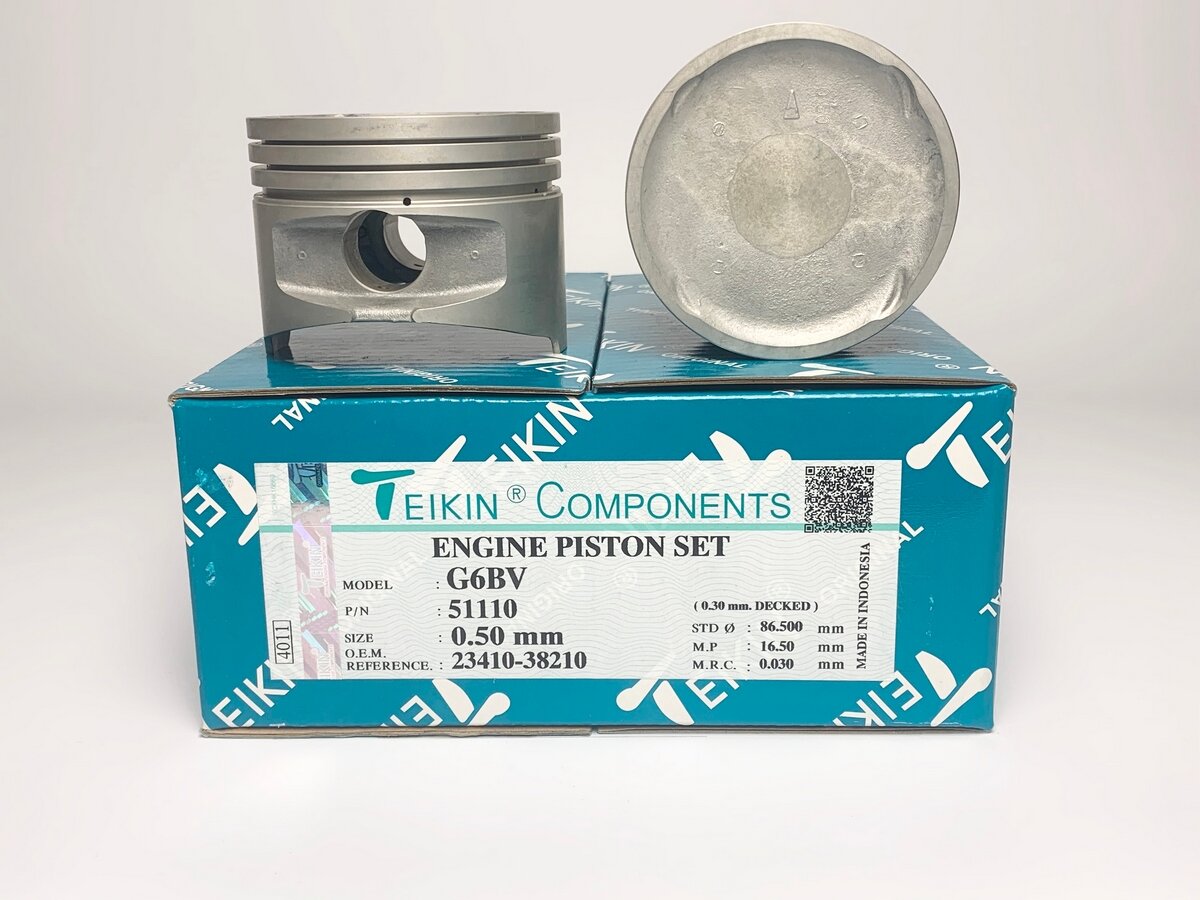 Поршни без колец Hyundai G6BV DOHC 24V d86.5+0.50