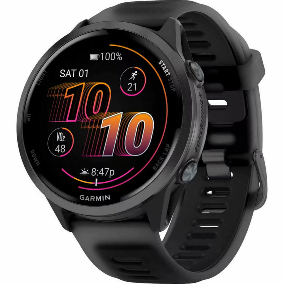 Умные часы Garmin Forerunner 570 47 мм Slate Grey Aluminium/Translucent Black 010-02971-00