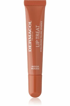 Блеск для губ Dermacol Lip Treat, оттенок 8 Mocha Mousse (Карамельный ирис), 10 мл