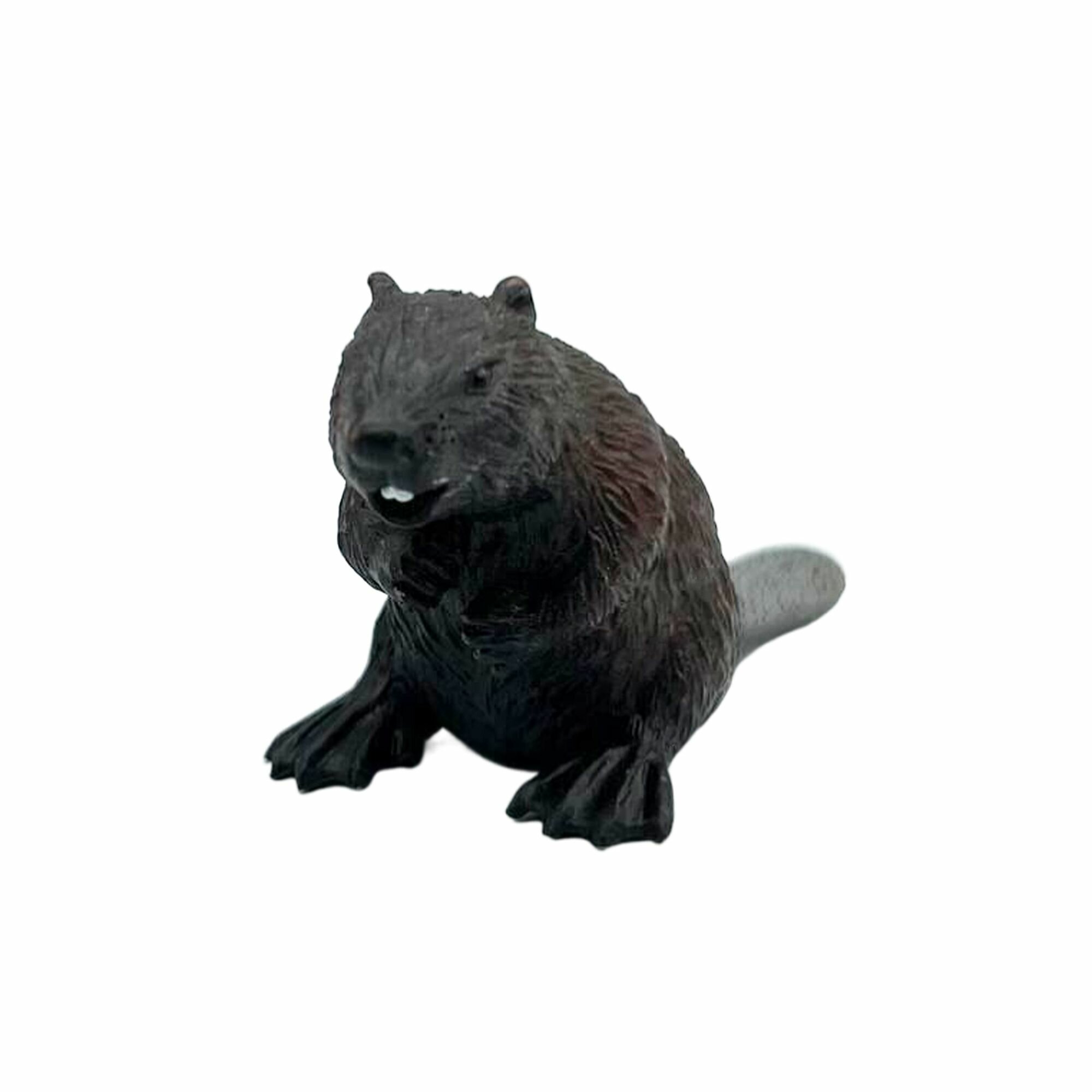 Фигурка Детское Время - Бобр (цвета: коричневый, черный, серый), серия: Дикие животные
