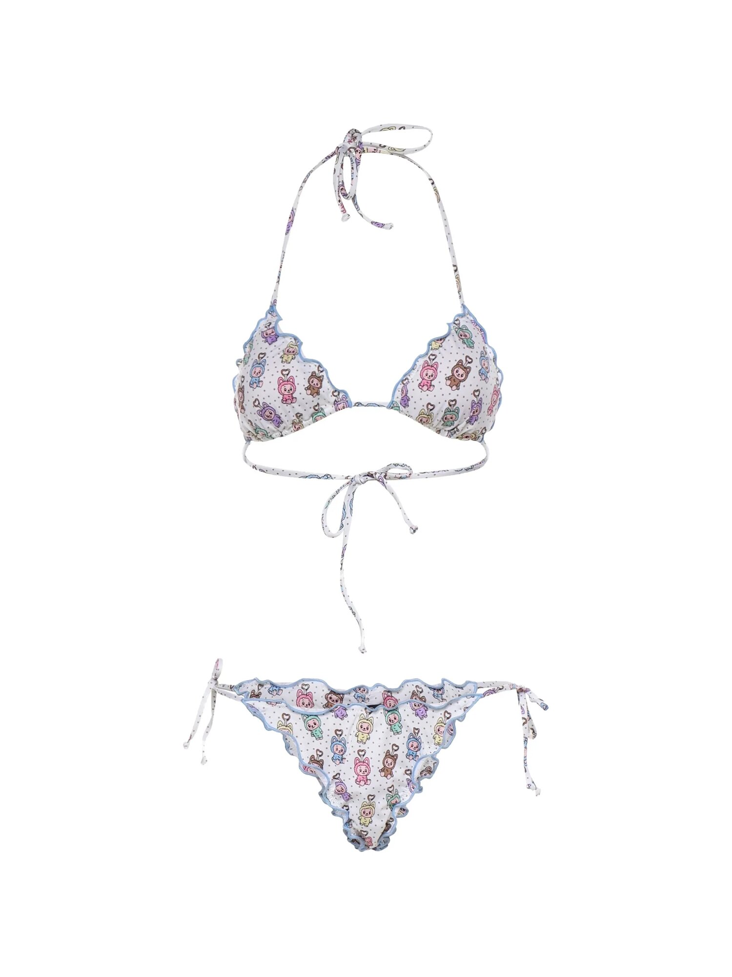Купальник MC2 Saint Barth Ruffled-trims bikini, размер 42