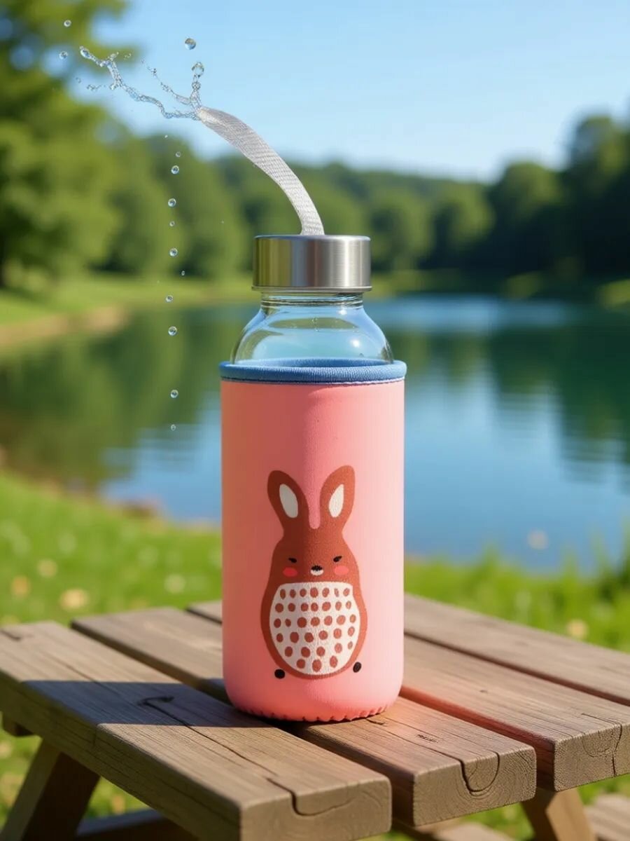 Бутылка для воды Весёлые зверята