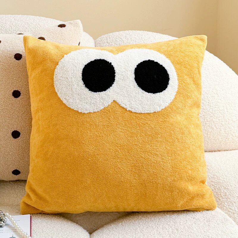 Плюшевая подушка Big Eye Ginger 45x45см без сердцевины для декора спальни