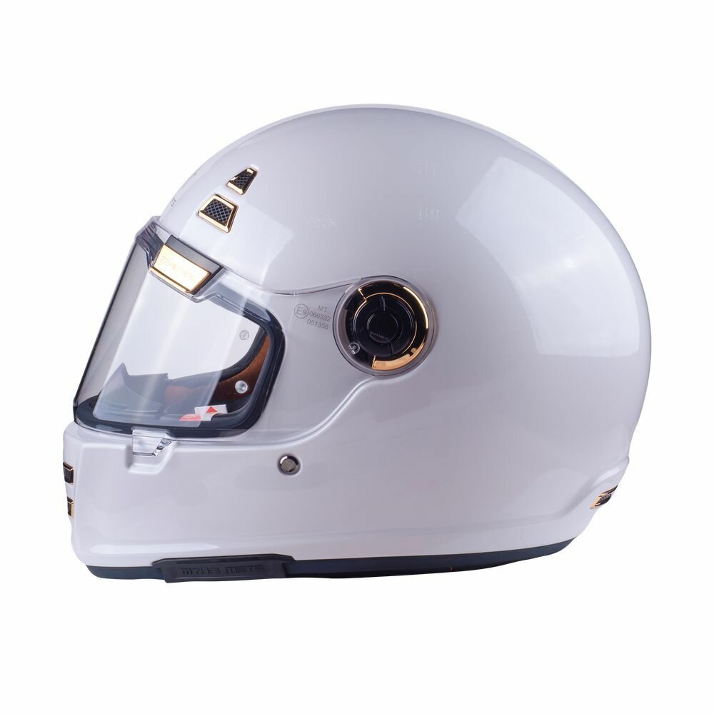 Шлем MT JARAMA Solid (M, Gloss Pearl White) — фото 1